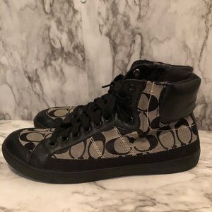 Best 25+ Deals for Black Coach High Top Sneakers | Poshmark